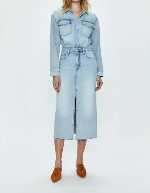 Mari Midi Slip Dress by Pistola