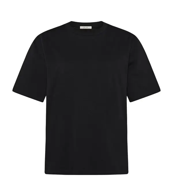 THE ROW Chiara Cotton T-shirt - Black