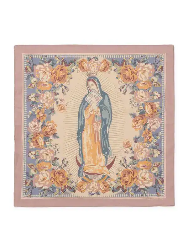 Kapital Peckish Maria Printed Cotton-Voile Bandana - Pink