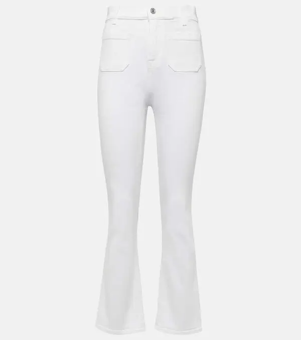 7 For All Mankind High-rise Cropped Flare Jeans