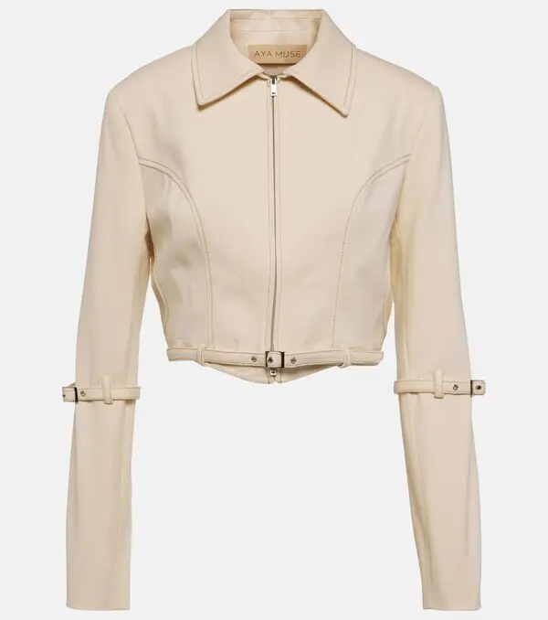 AYA MUSE Tuxis Cropped Denim Jacket