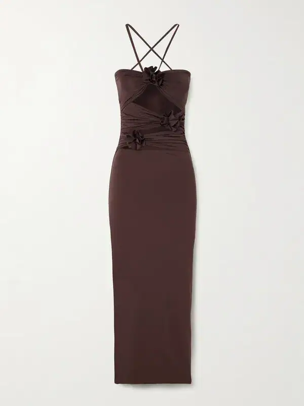 Maygel Coronel Veranera Cutout Maxi Dress In Brown - 50% Off | Editorialist