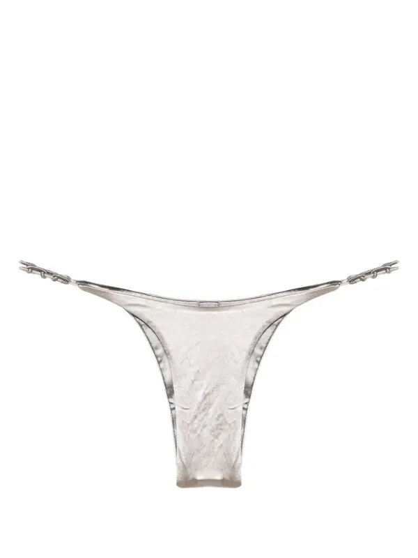 ISA BOULDER Satin-finish Bikini Bottom