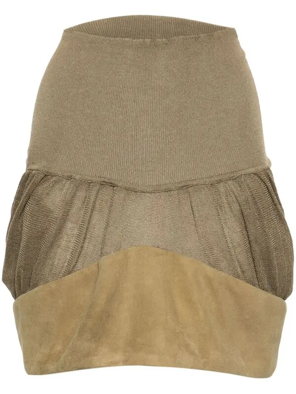 ISA BOULDER Two-tone Miniskirt