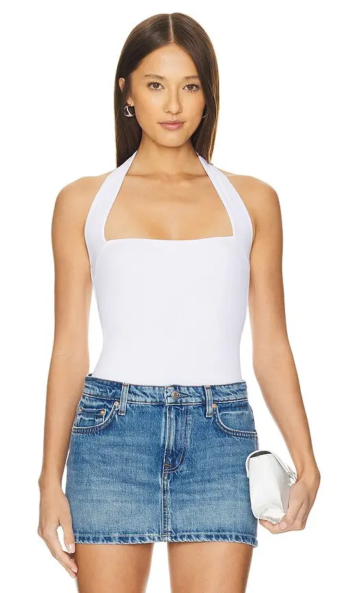 Michael Lauren Brauner Halter Tube Top