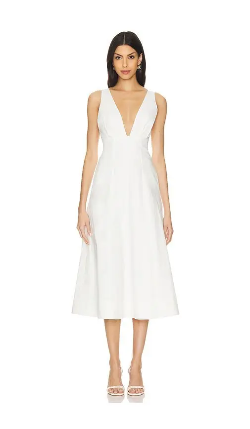 orange halter neck dress V-Neck Halter Tie Sweep Train Evening Dress – Alizeal main image 1