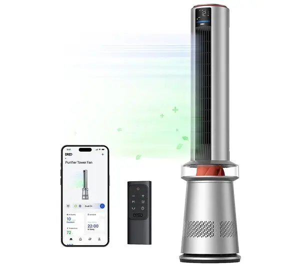 DREO Air Purifier Smart Tower Fan