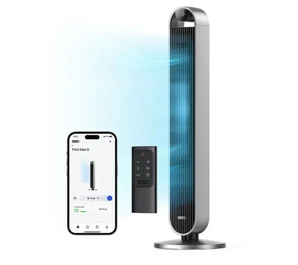 DREO 120 Degree Oscillating 12-speed Tower Fan