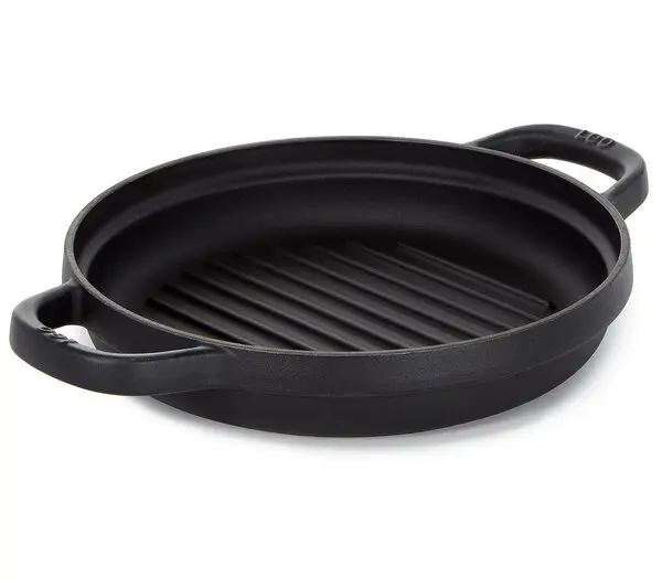 BERGHOFF 10.25' Graphite Enamel Cast Iron Round Grill Pan