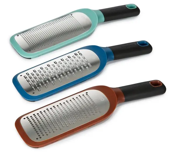 BERGHOFF Leo 3pc Grater Set Fine, Coarse & 2way Ribbon Grater