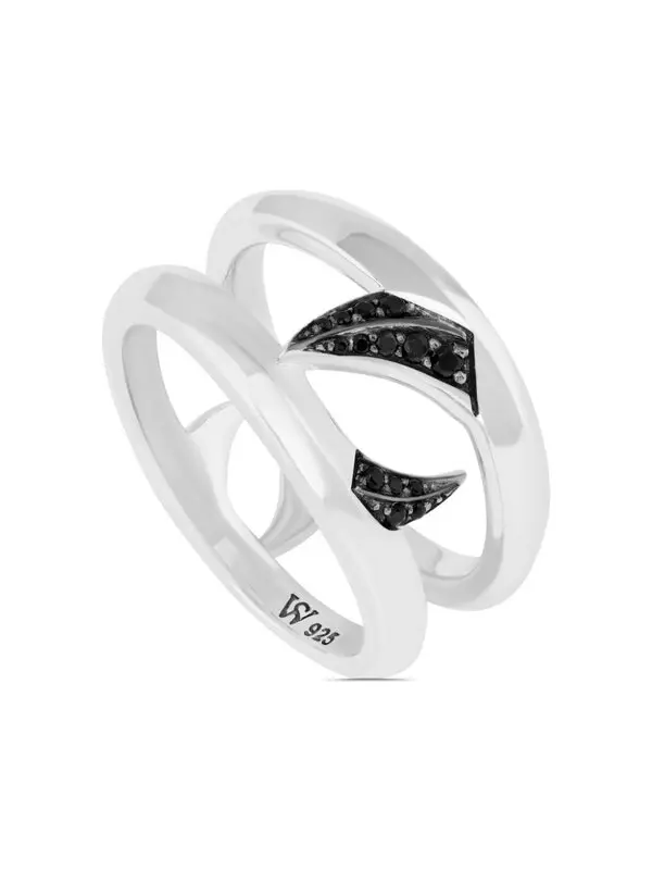 Stephen Webster Sterling Double Thorn Sapphire Ring