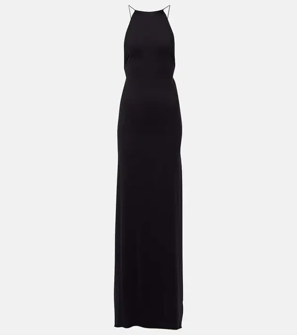 Coperni Suspended Triangle Open-back Maxi Dress