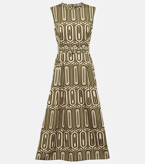 Max Mara Andreis Printed Midi Dress