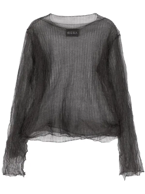 MLGA Open-knit Sheer Sweater