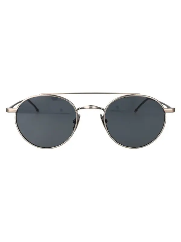 Thom Browne Round Frame Sunglasses - Matte Grey