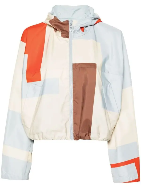 Buy Fendi Colorblock Nylon Windbreaker - Clear Blue At 33% Off ...