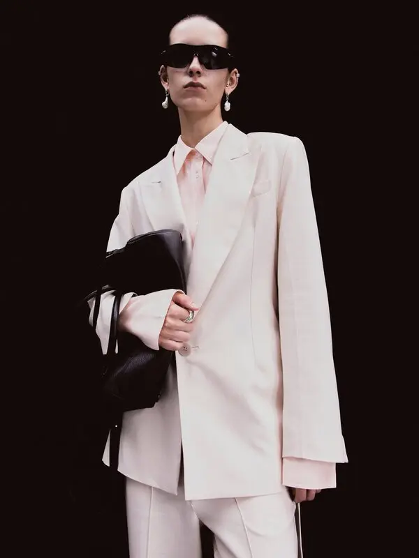 NINETY PERCENT Owain Tailored Jacket - Tahini