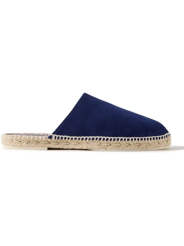 Loro Piana Seaside Walk Suede Espadrilles - Blue