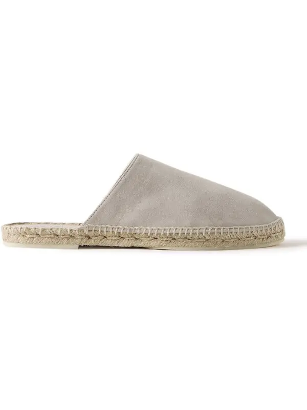 Loro Piana Seaside Walk Suede Espadrilles - Neutrals