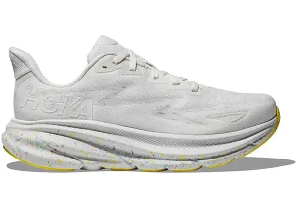 Hoka One One Clifton 9in - White/lemonade Yellow
