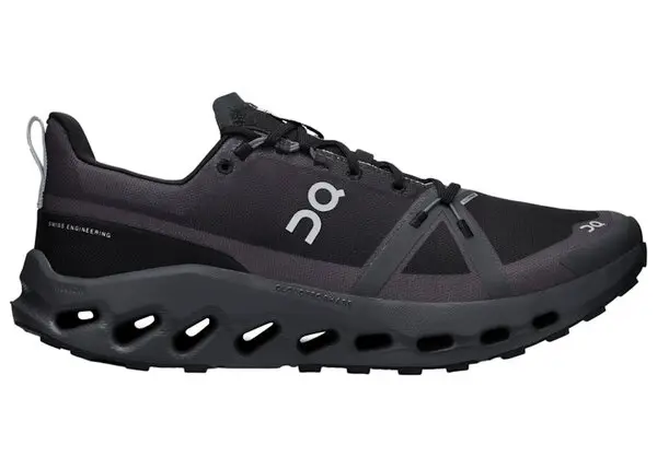On Running Cloudsurfer Trail Waterproof Sneakers - Black/eclipse