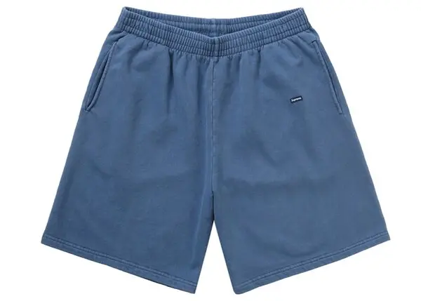 Supreme Overdyed Small Box Sweatshort - Dark Slate