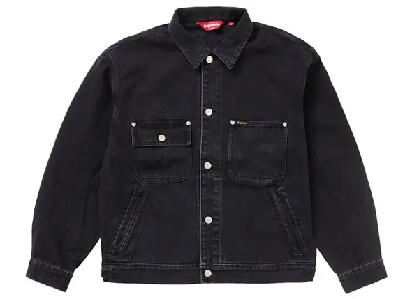 Supreme Denim Chore Trucker Jacket - Black