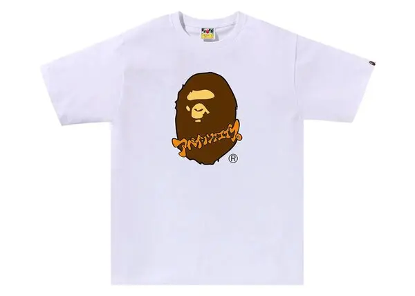 BAPE Katakana Ape Head Tee Shirt - White