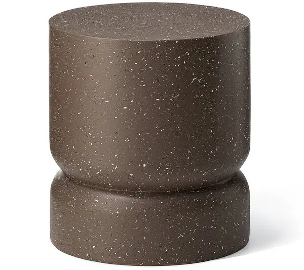 GLITZHOME Faux Terrazzo 17' Garden Stool & Plan T Stand & Table