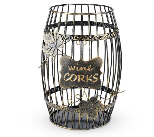 TRUE BRANDS Wine Barrel Cork Display