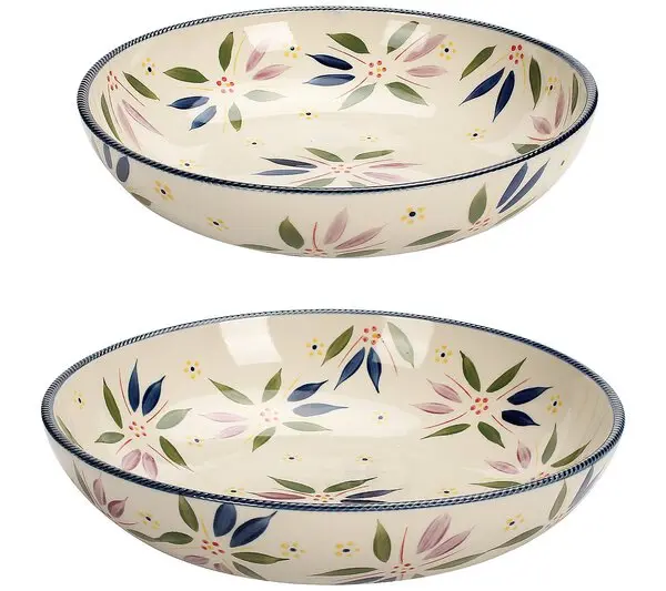TEMP-TATIONS As Is Old World 3-qt & 4-qt Shallowbowl Set