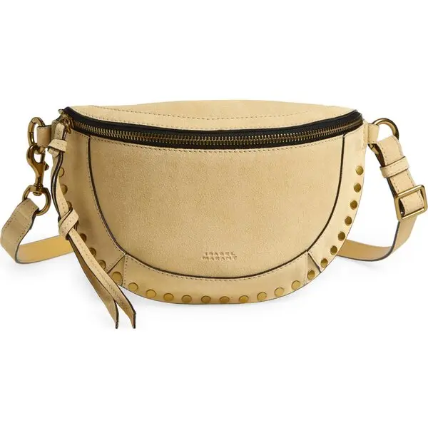 Isabel Marant Skano Stud Crossbody Bag - Butter