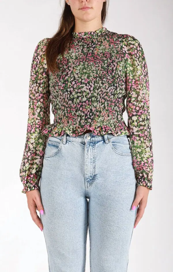 Buy Dex Bodice Top Blouse In Ditsy Garden - Multi At 35% Off | Editorialist