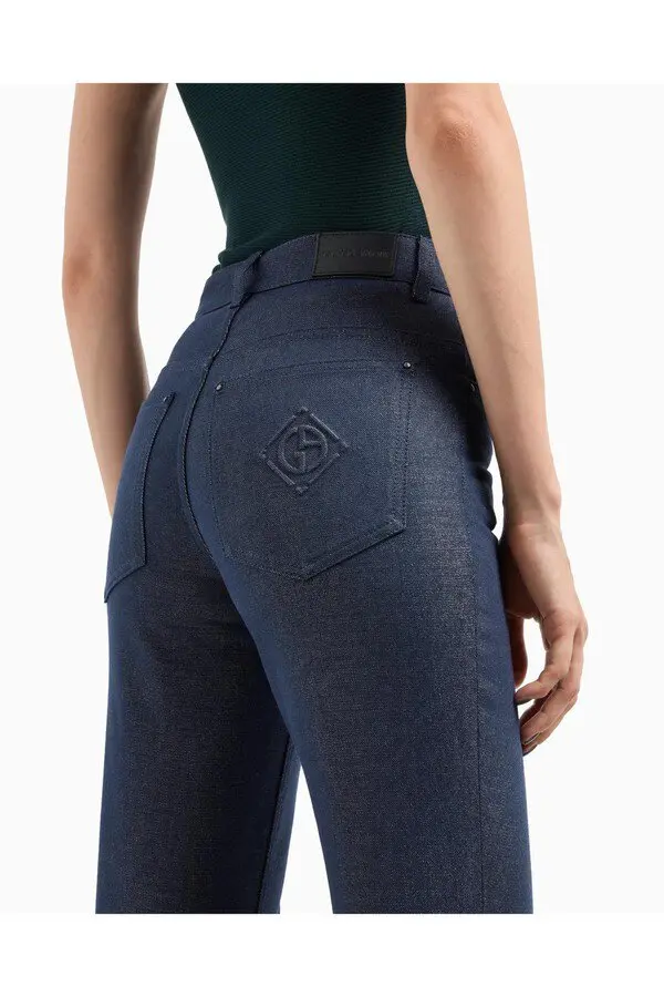 Giorgio Armani Denim Collection Five-Pocket Trousers In Cotton