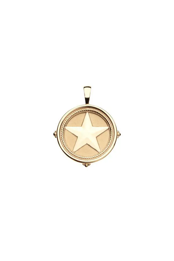 JANE WIN Texas Jw Small Pendant Coin In Solid