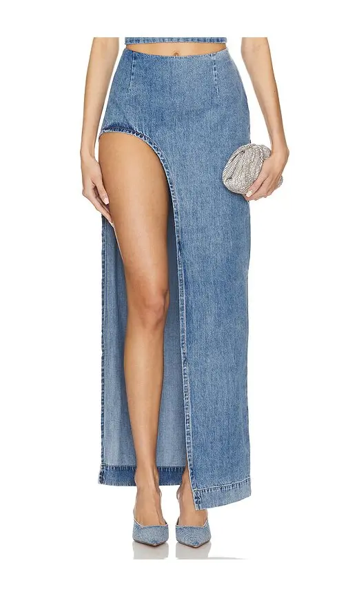 Retrofete Wynter Denim Skirt
