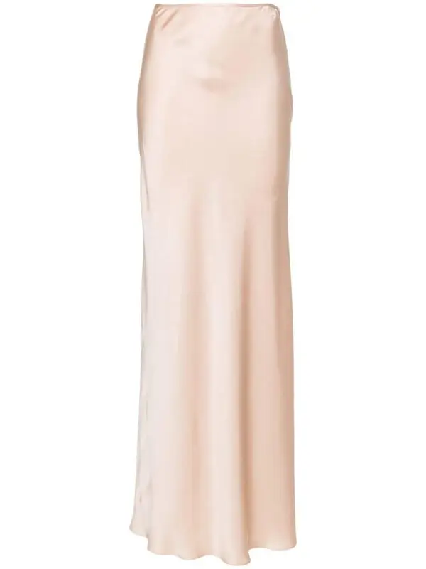 MANURI Satin Silk Maxi Skirt