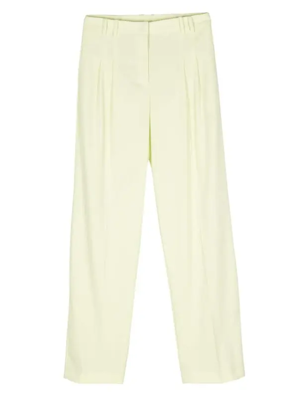 Patrizia Pepe Pleat-detail Straight-leg Trousers
