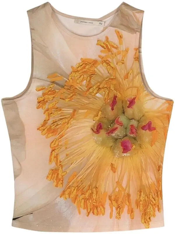 Buy Paloma Wool Peonia Printed Sleeveless Top - Neutrals At 39