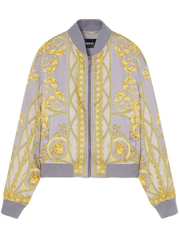 Versace La Coupe Des Dieux Bomber Jacket - Grey