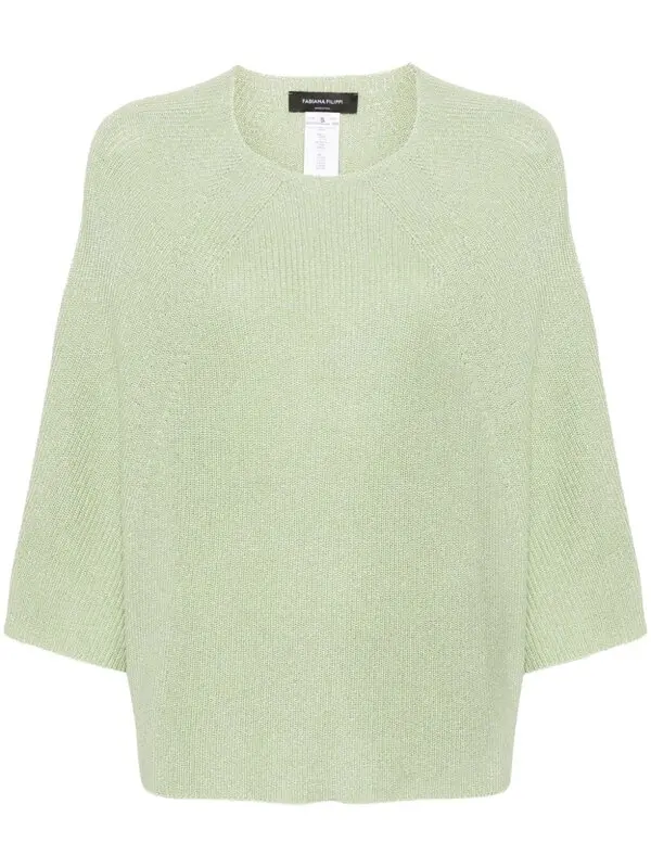 Fabiana Filippi Metallic Half-length Sleeves Jumper