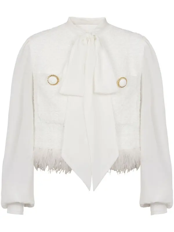 Balmain Panelled Tweed Jacket