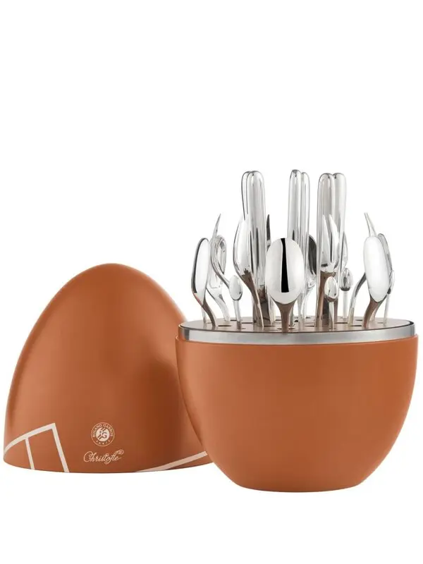 Christofle Mood Party Roland Garros 24-piece Flatware Set