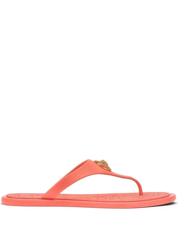 Versace Alia Flat Sandals - Orange