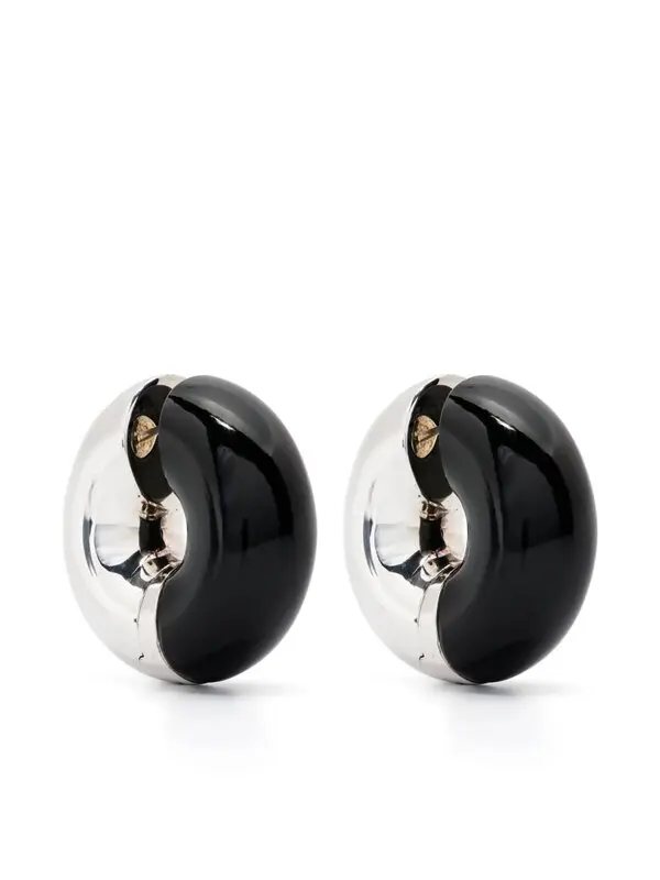 UNCOMMON MATTERS Status Two-tone Hoop Earrings