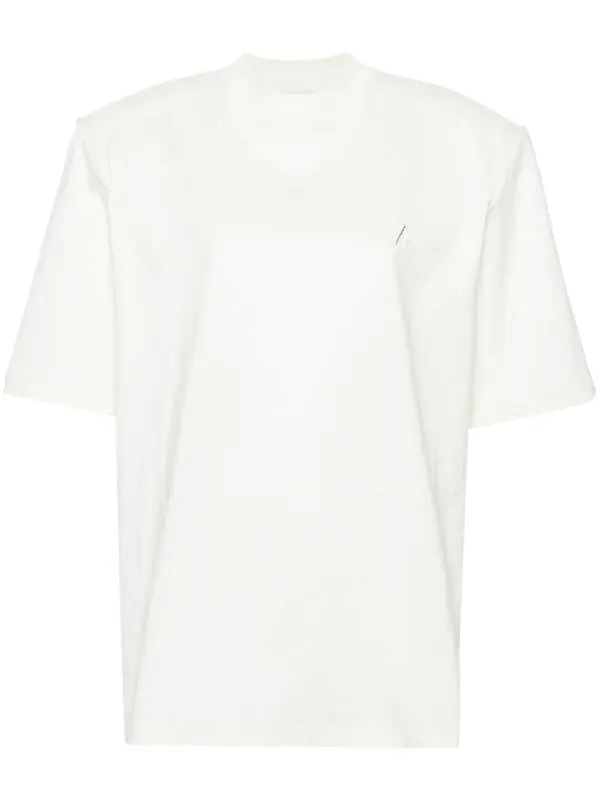 Attico Kilie Cotton T-shirt - Neutrals