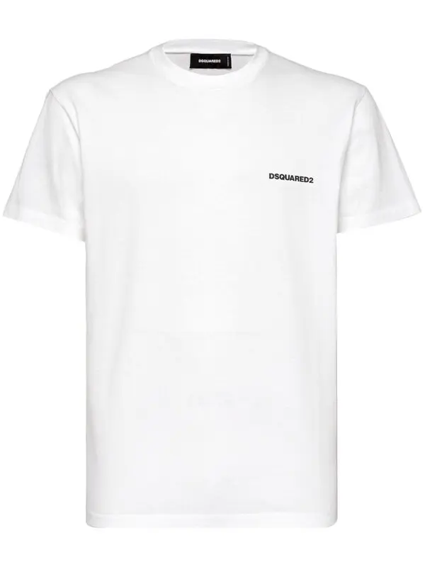 Dsquared2 Map-print Cotton T-shirt - White