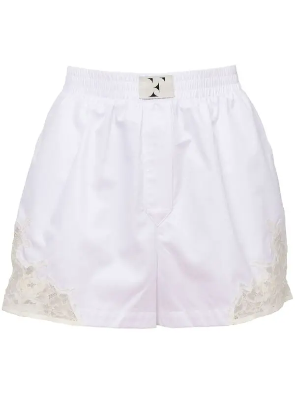 Fleur Du Mal Poplin Boxer Shorts - White