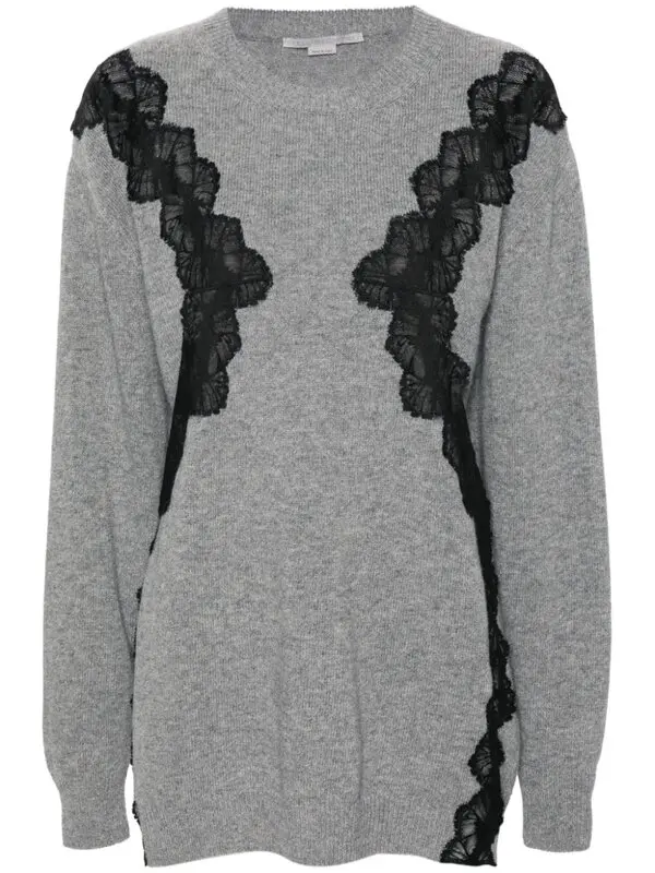Stella McCartney Lace-detail Wool Minidress