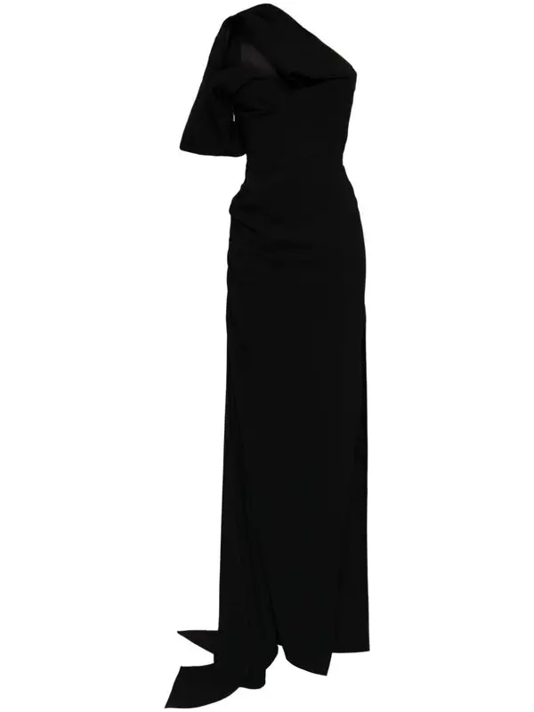 Maticevski One-shoulder Maxi Dress - Black